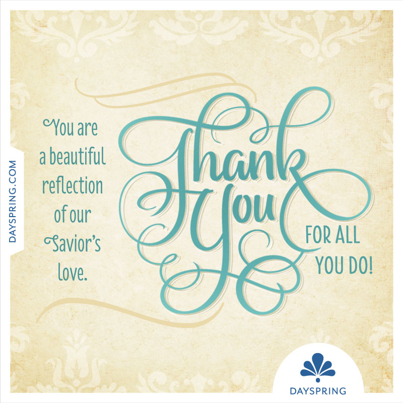Thank You—Beautiful Reflection